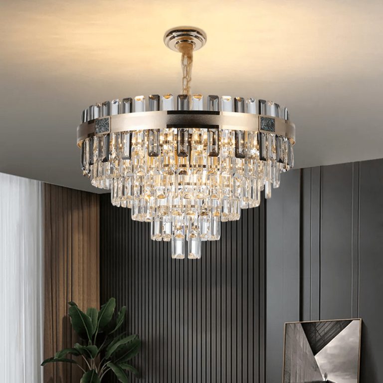 Lámpara Candil Gold De Lujo Moderno Diam 60cm Cristal Modelo BKI026 ...